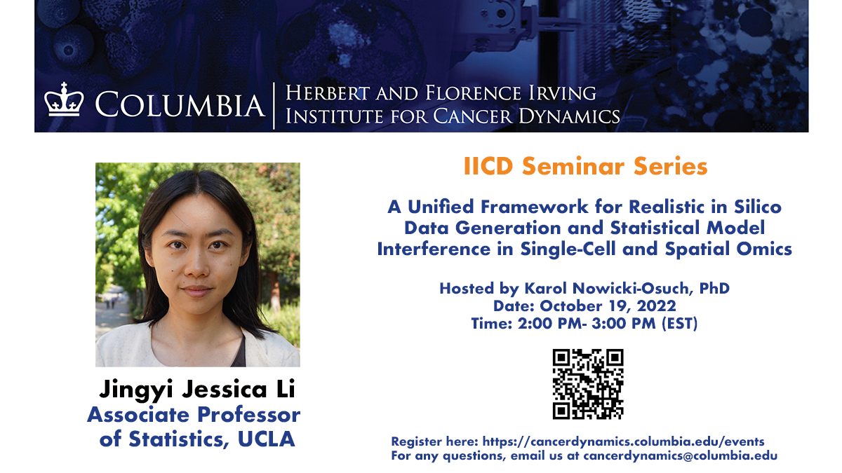 IICD Seminar Series: Jingyi Jessica Li, UCLA | Columbia University